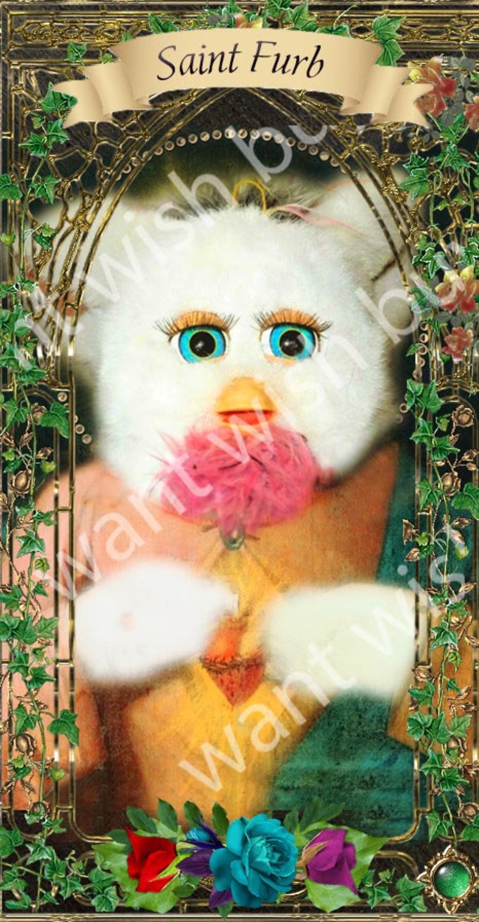 2005 Grapesicle Furby Saint Prayer Candles Add Your Own | Etsy