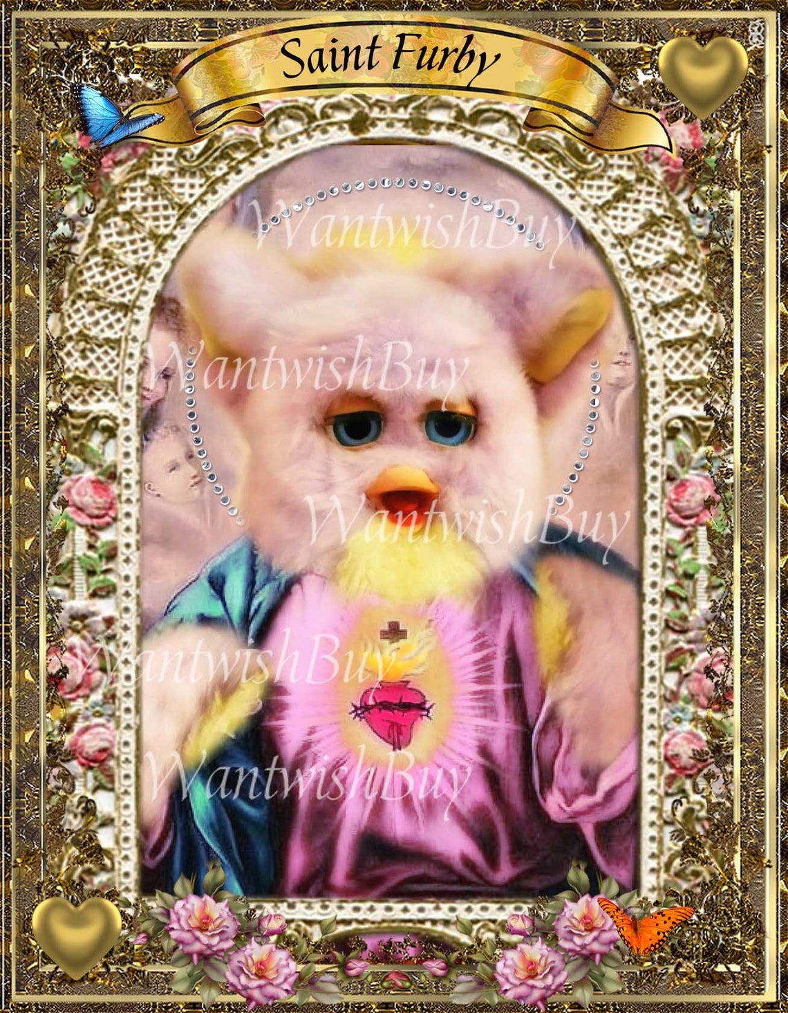 2005 Grapesicle Furby Saint Prayer Candles Add Your Own - Etsy