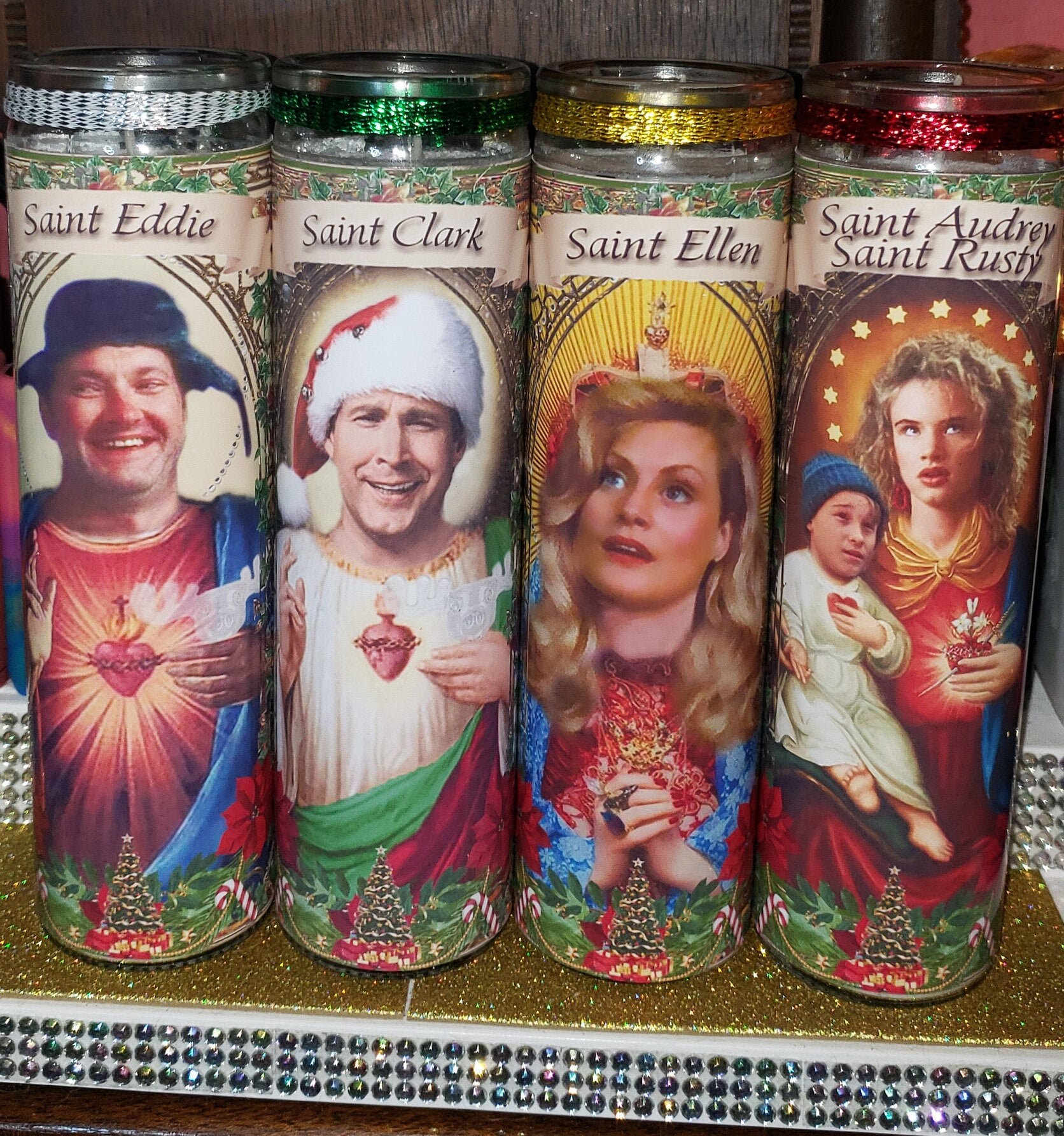 Set of 4 Shitt's Candles Celebrity Saint Prayer Candle - Etsy