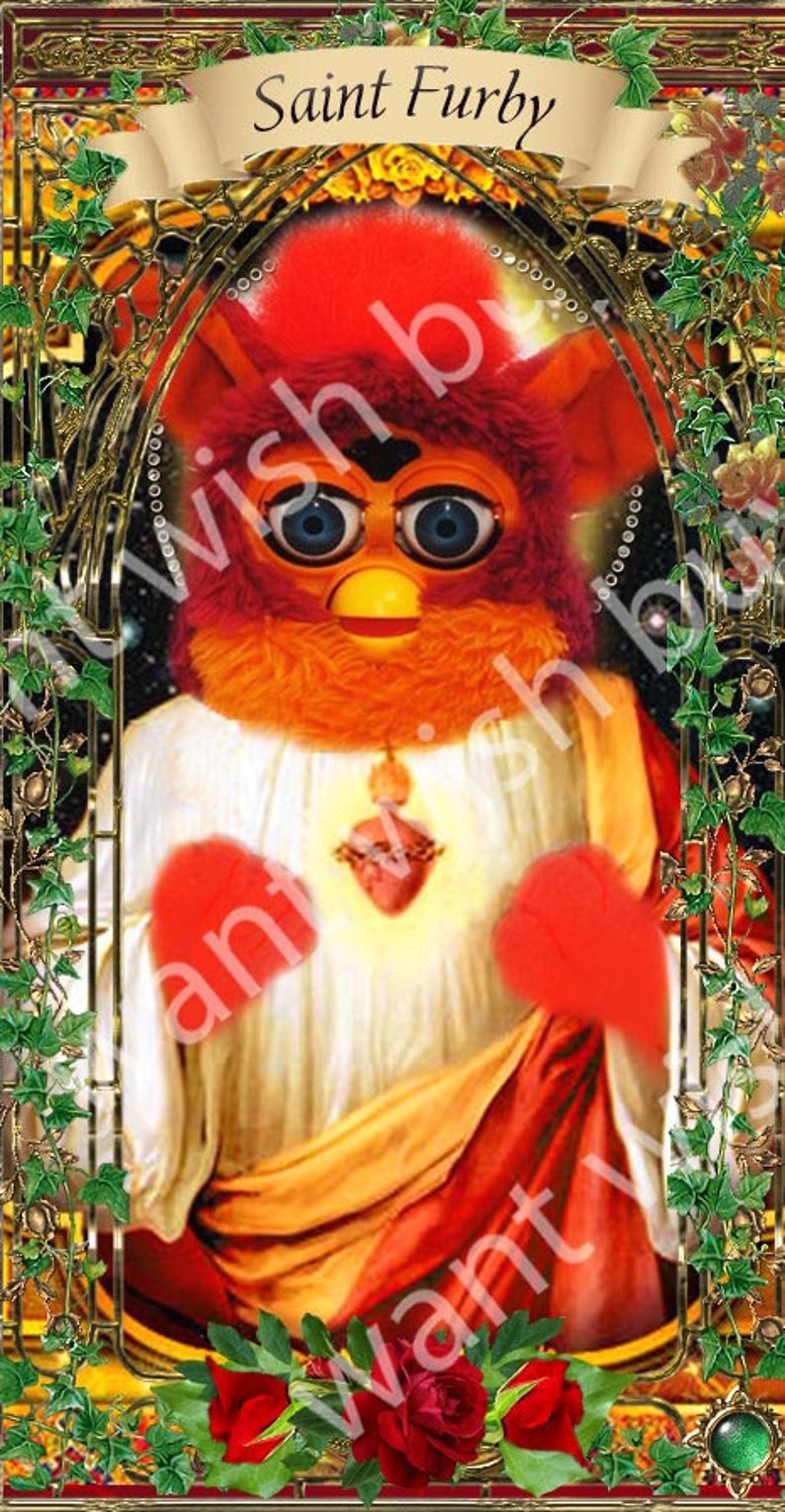 2005 Grapesicle Furby Saint Prayer Candles Add Your Own | Etsy