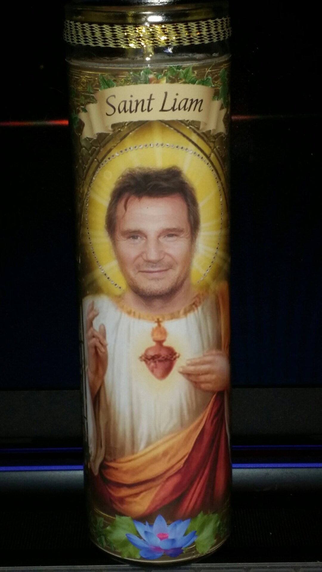 Liam Neeson Celebrity Saint Prayer Candle - Etsy