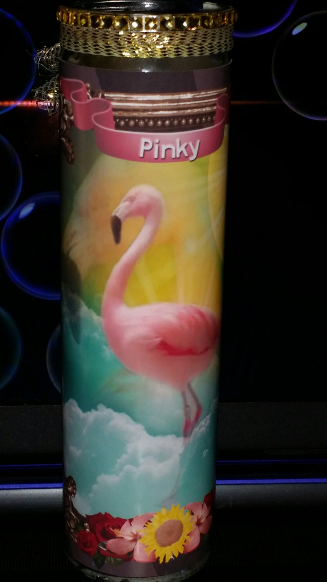 Pinky the Flamingo Memorial Candles - Prayer Candles - 20% Goes the ...