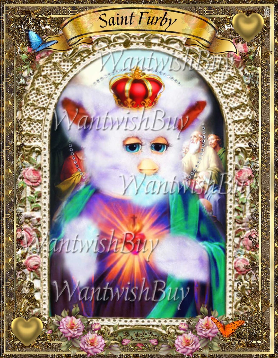 2005 Grapesicle Furby Saint Prayer Candles - Add Your Own Furby Name ...