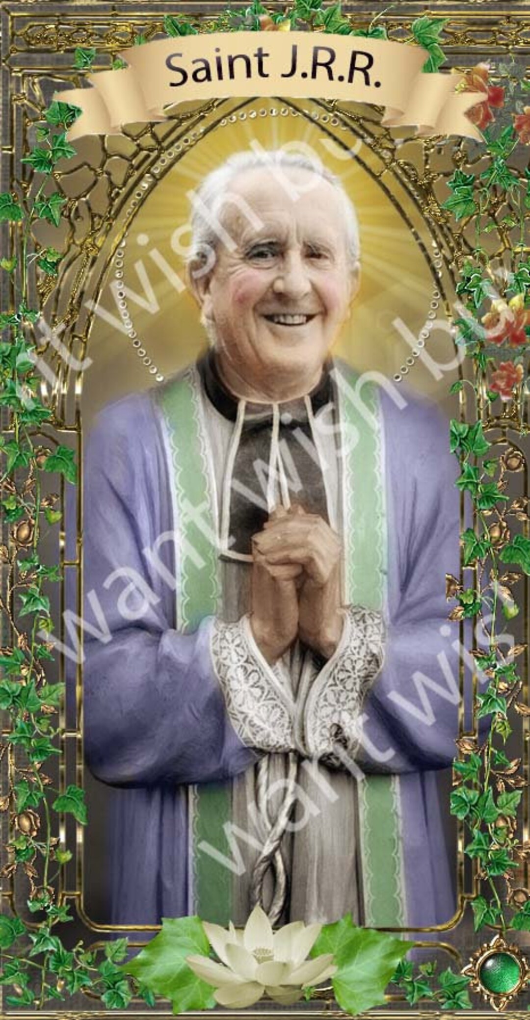 J.R.R. Tolkien Celebrity Saint Prayer Candle - Etsy