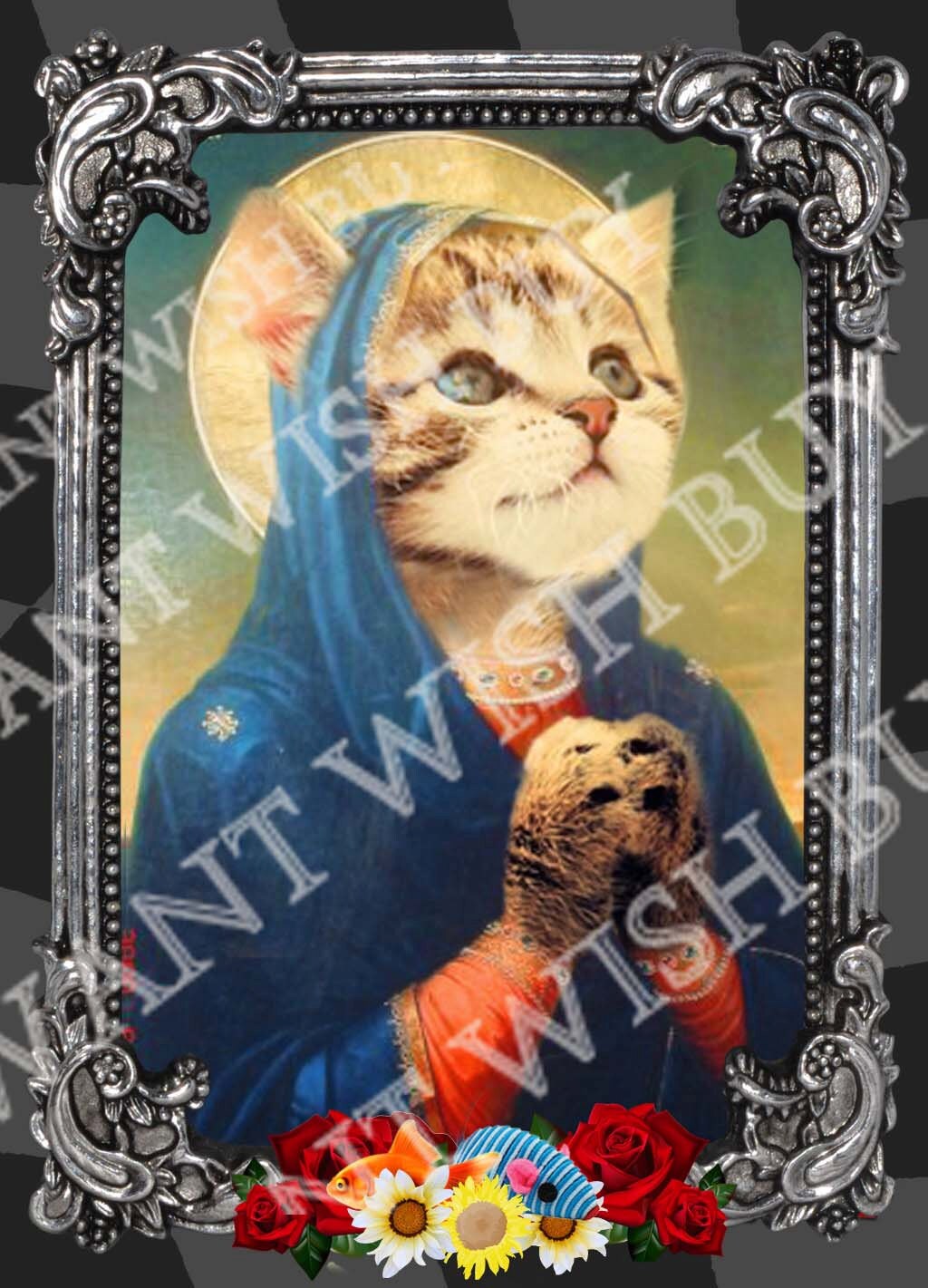 Set of 3 Kitty Cat Prayer Candles Feline Prayer Candle | Etsy