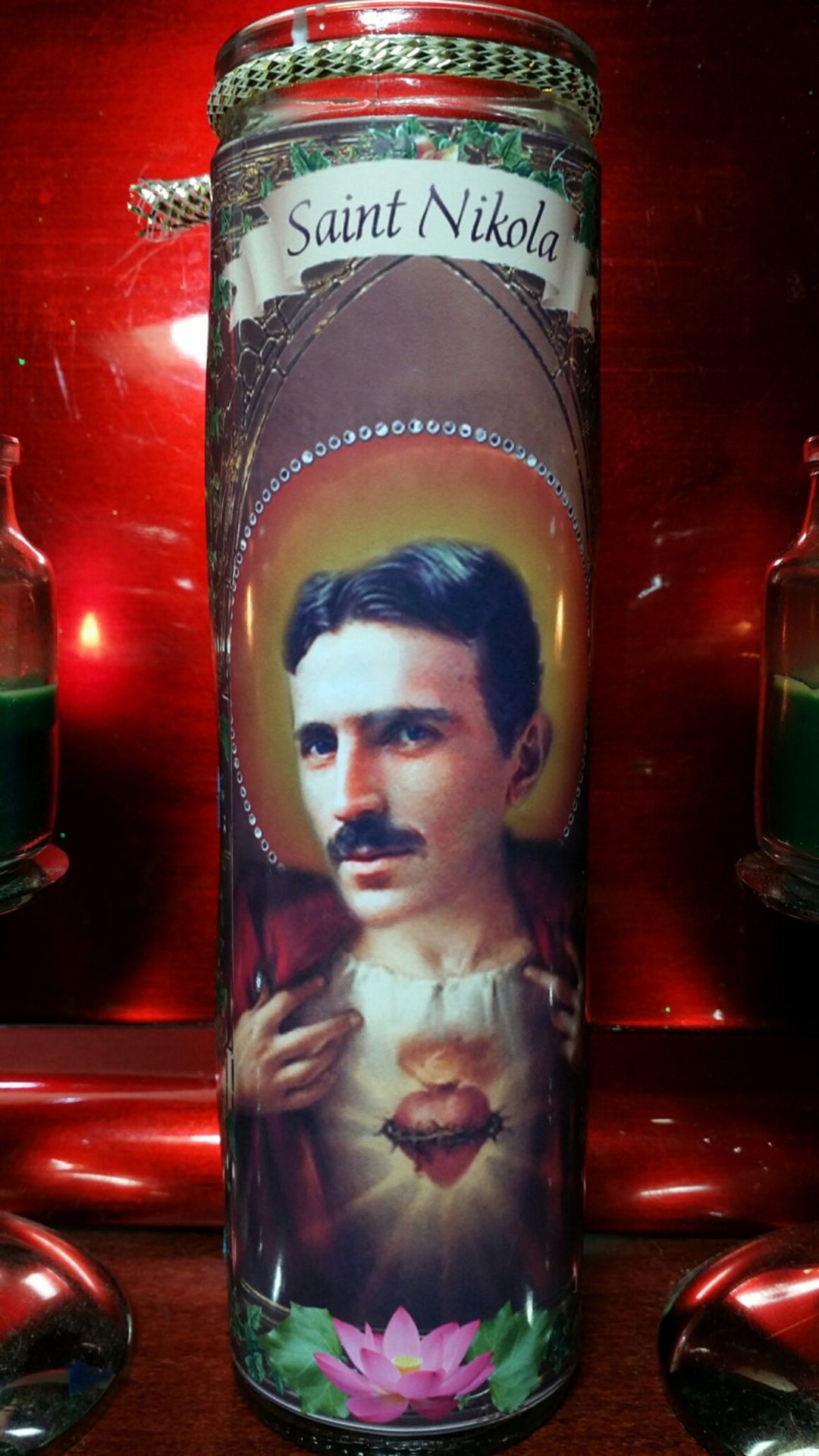 Nikola Tesla Celebrity Saint Historic Figure Prayer Candle - Etsy