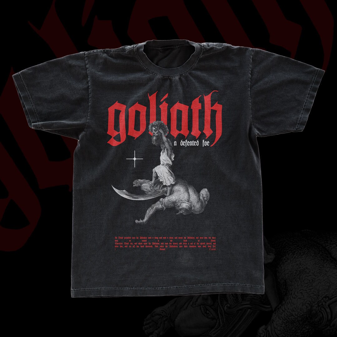 David and Goliath Graphic for DTG / DTF - Etsy