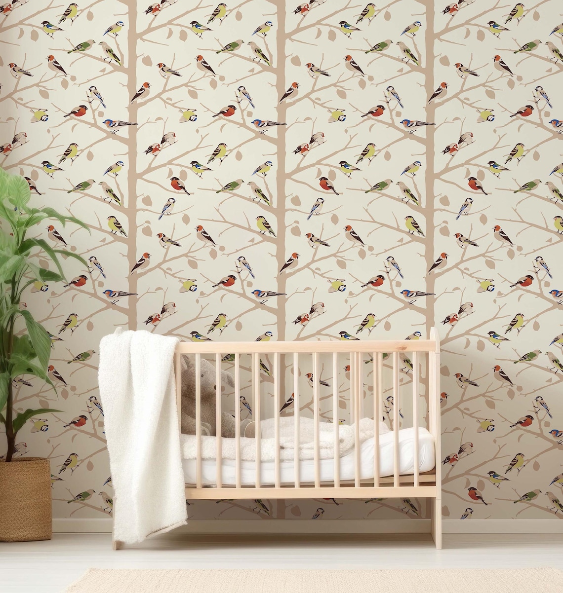 Brighten Your Space With Beautiful Bird Wallpaper Designs Whimsical ...