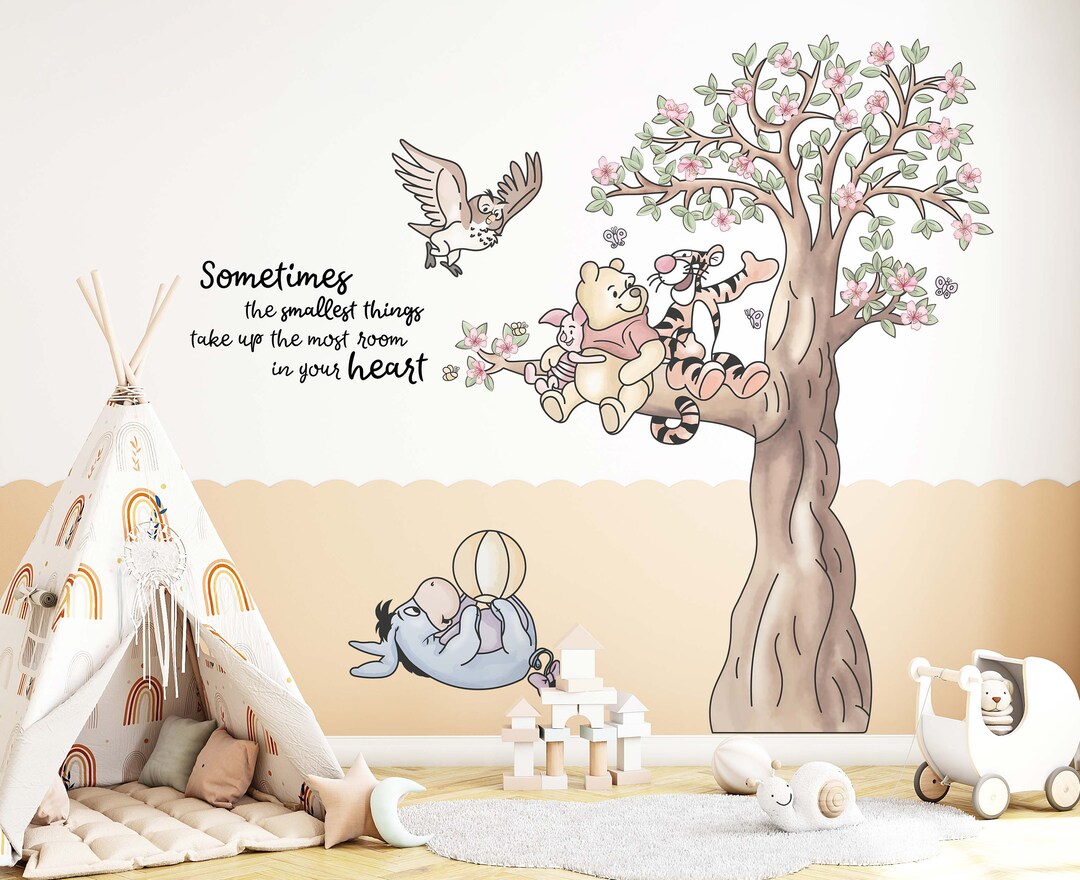 Winnie the Pooh Winnie and Friends Wall Decal Kids Wall - Etsy