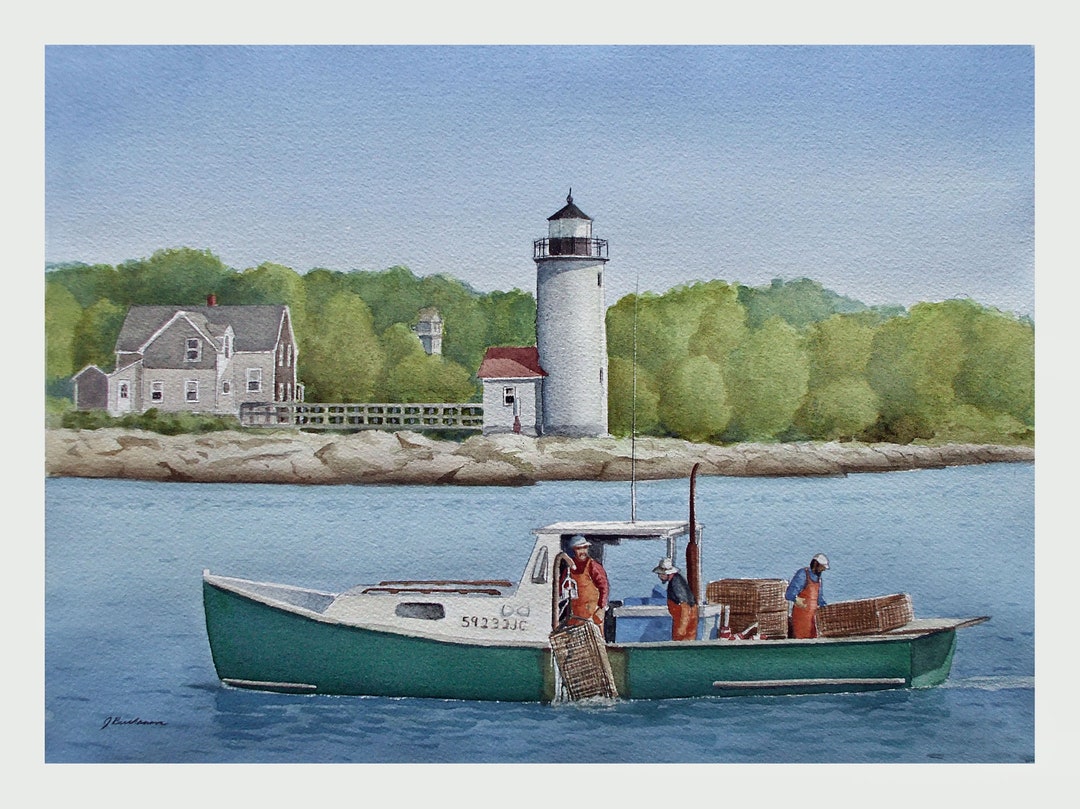 Morning Haul (original Signe Watercolor Painting) - Etsy