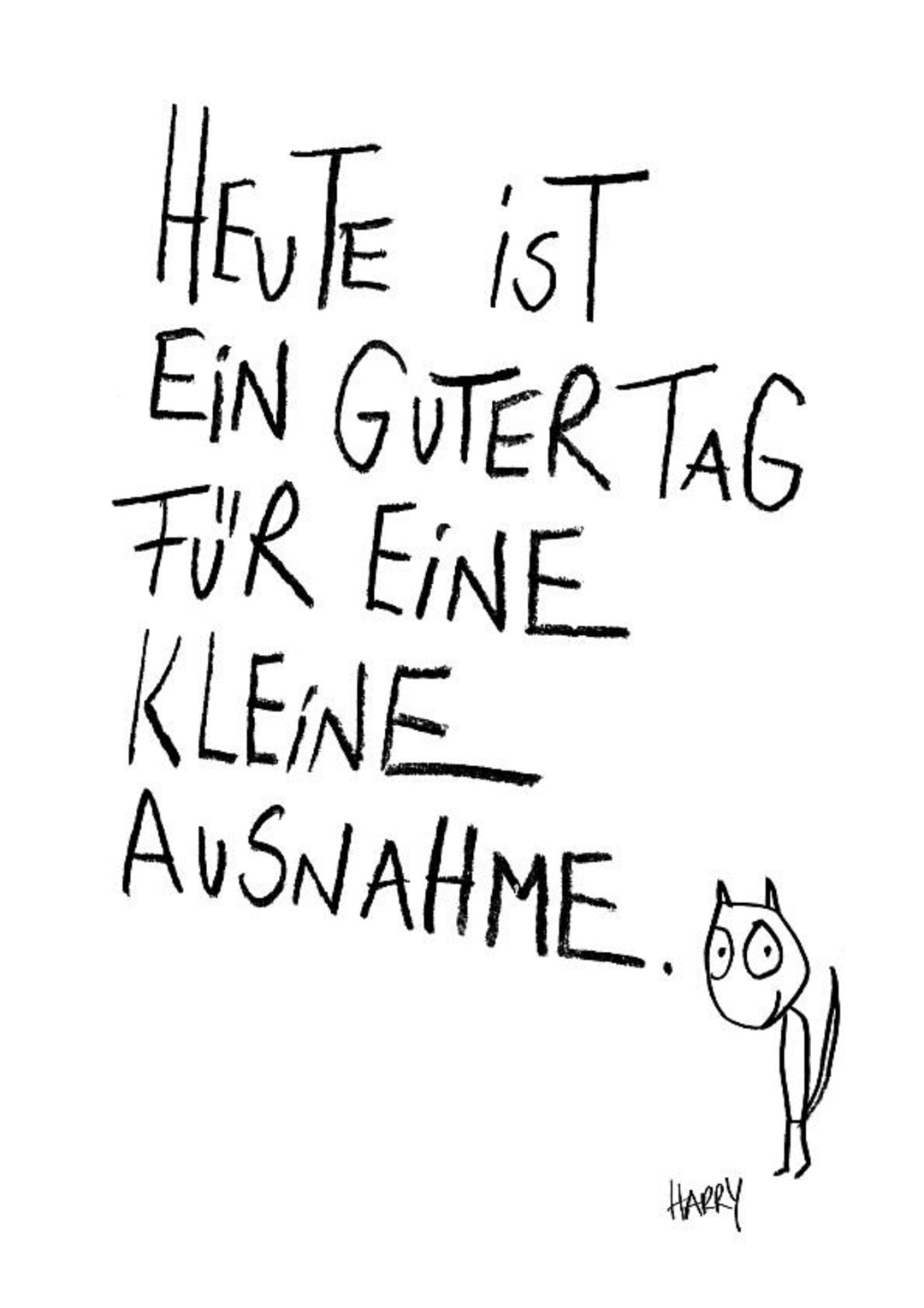 Bild "Kleine Ausnahme" - DIN A4 - eDITION GUTE GEISTER - Etsy.de