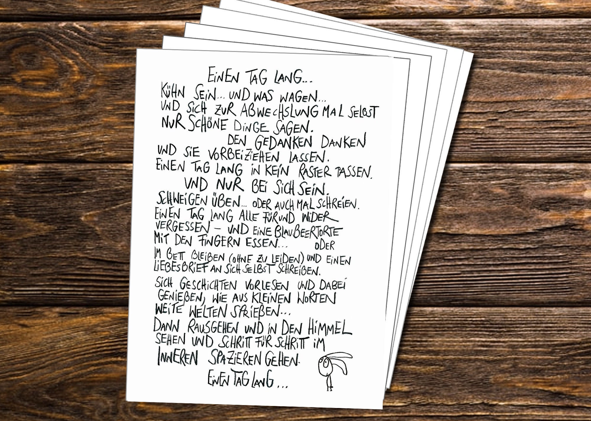 Postkarten-Set mit 10 Textkarten Micropoesie | Etsy