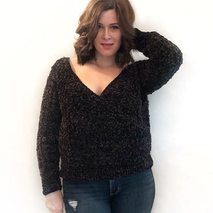 V is for Velvet Sweater Pattern - Etsy
