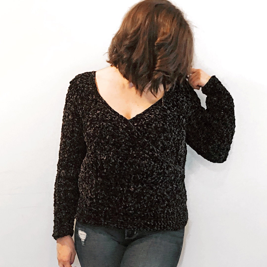 V is for Velvet Sweater Pattern - Etsy