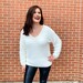 Cozy Cumulus Sweater Top Down V Neck Fuzzy Crochet Pattern - Etsy