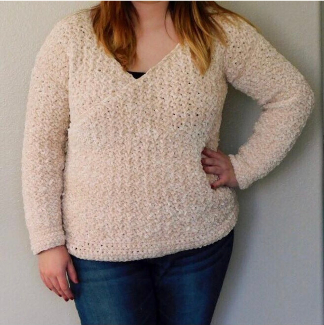 V is for Velvet Sweater Pattern - Etsy