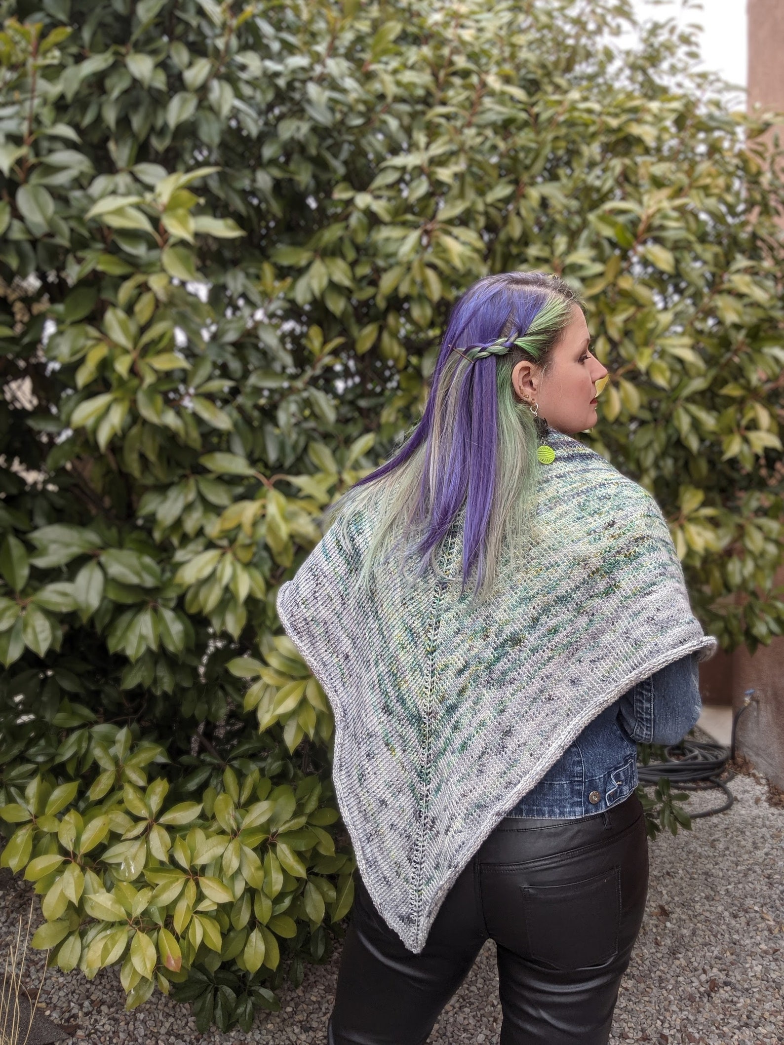 Tunisian Crochet Fibonacci Fade Triangle Shawl Pattern - Etsy