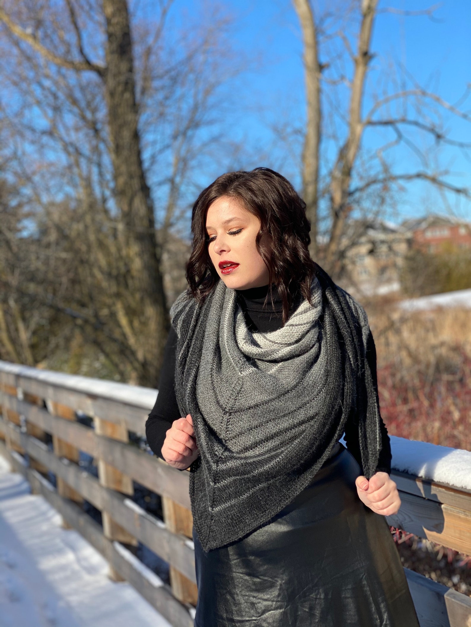 Tunisian Crochet Fibonacci Fade Triangle Shawl Pattern - Etsy