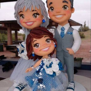 Family Wedding Cake Topper & Keepsake // Personalized by - Etsy