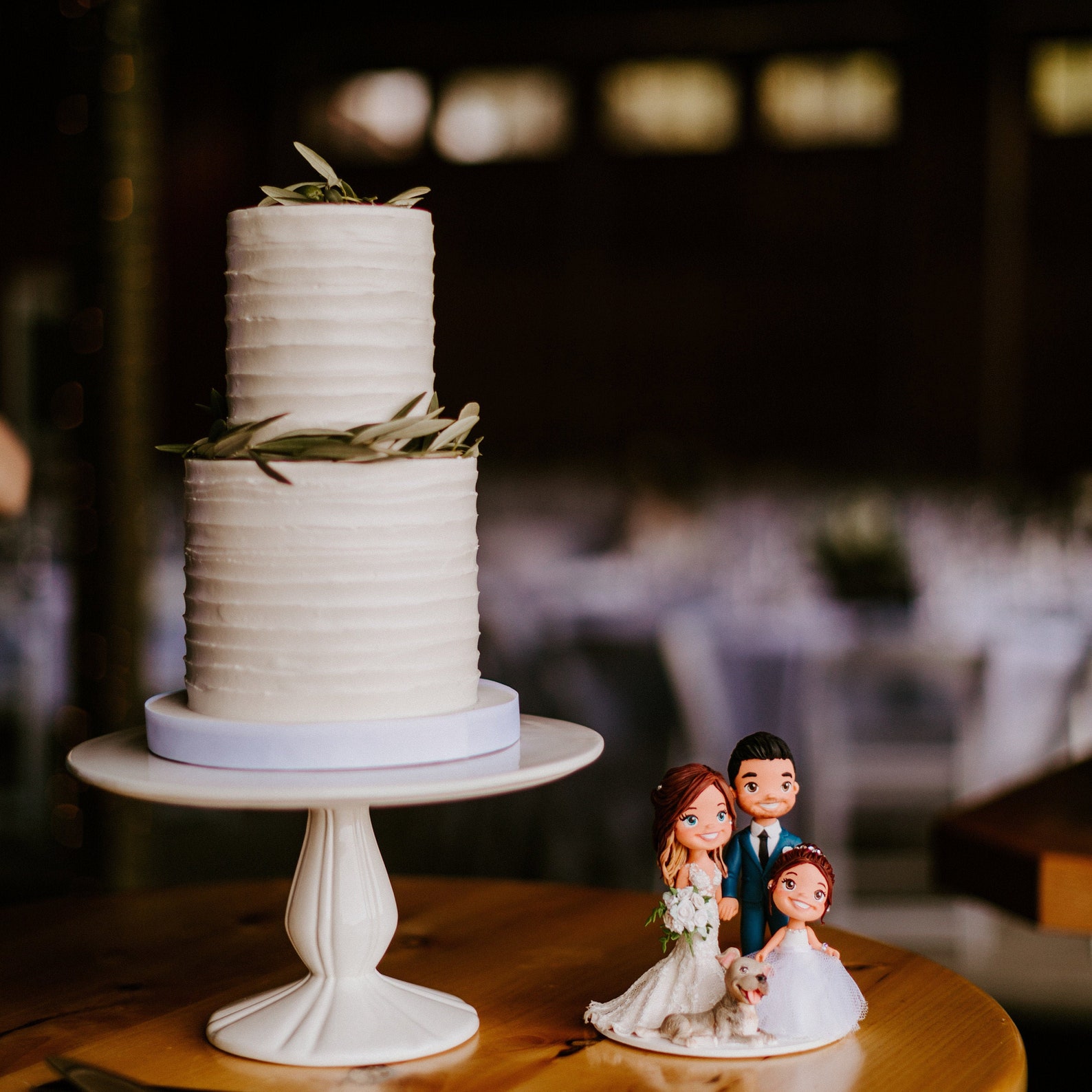 Family Wedding Cake Topper & Keepsake // Personalized by | Etsy