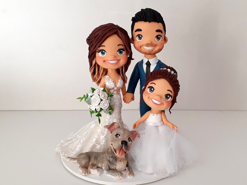 Family Wedding Cake Topper & Keepsake // Personalized by | Etsy