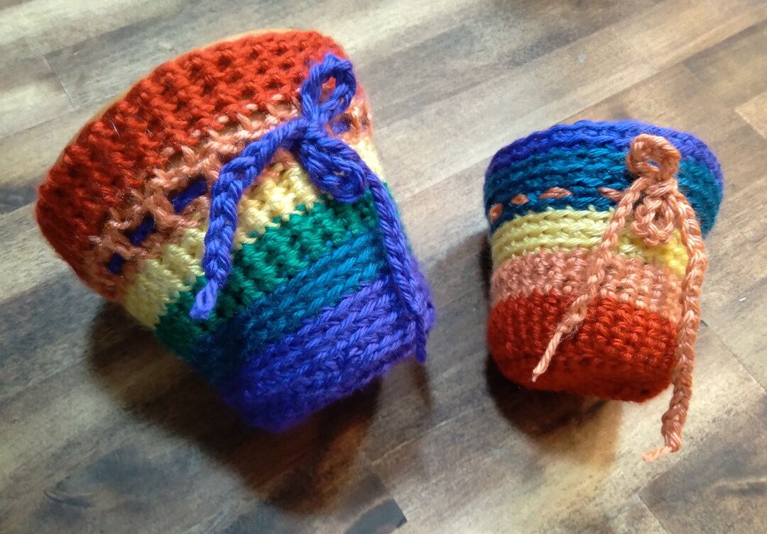 Rainbow Plant Pot Cover for 2 and 4 Inch Terra Cotta Pots - Etsy