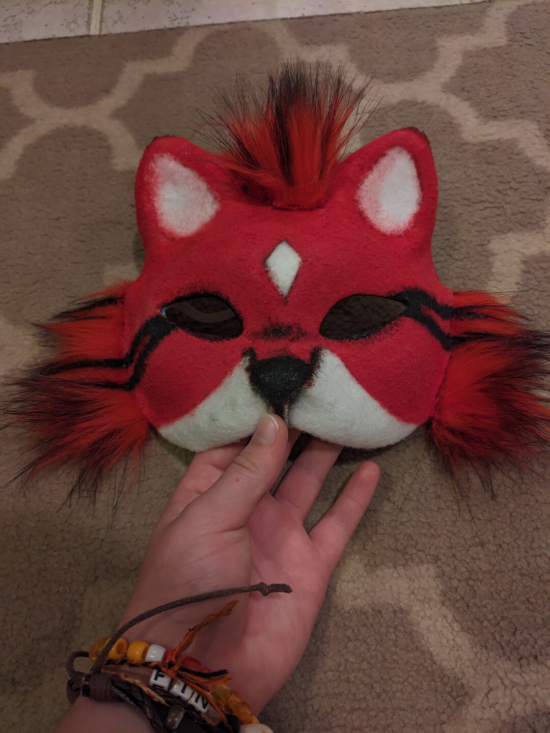 High Quality Lined Cat Therian Mask - Etsy