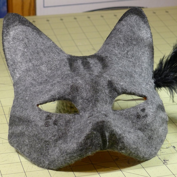 Therian Mask Black and Grey - Etsy