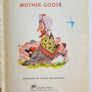 Little Golden Book Mother Goose Little Golden Book Vintage Children's ...