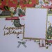 Handmade Christmas Happy Holidays Scrapbook Page Layout 12 X 12" (30.5 ...