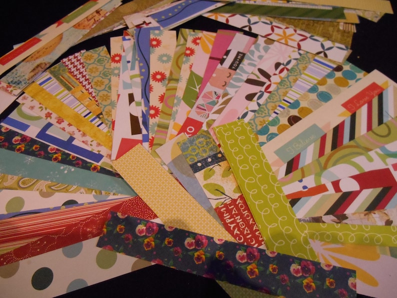 Cardstock Patterned Paper Strips Borders 2 X 6 5 X - Etsy