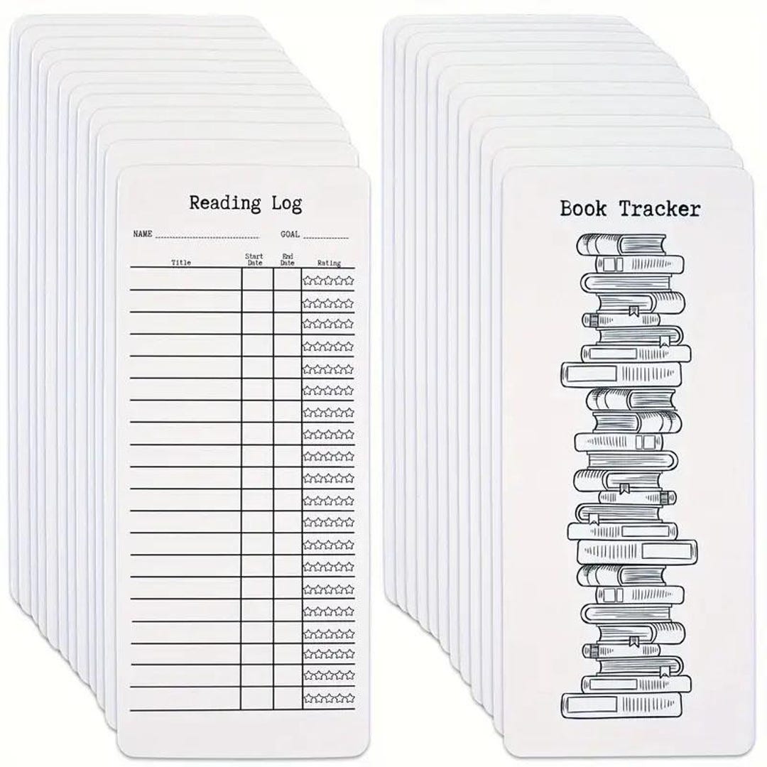 Black and White Book Review Reading Log Journal Pages, Book Lovers Gift ...