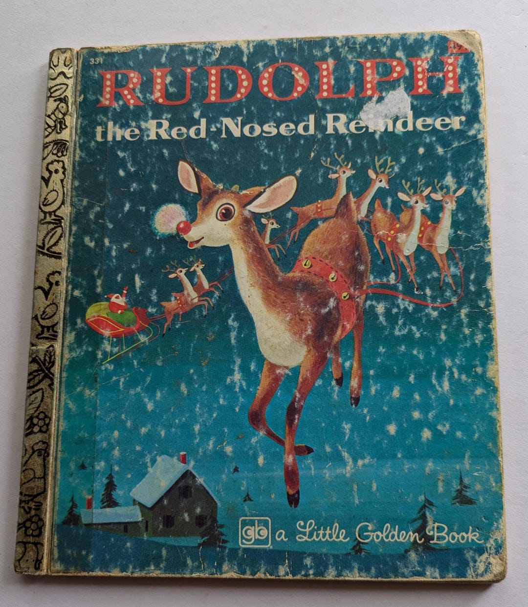Rudolph the Red Nosed Reindeer Vintage Christmas Hardcover Little ...