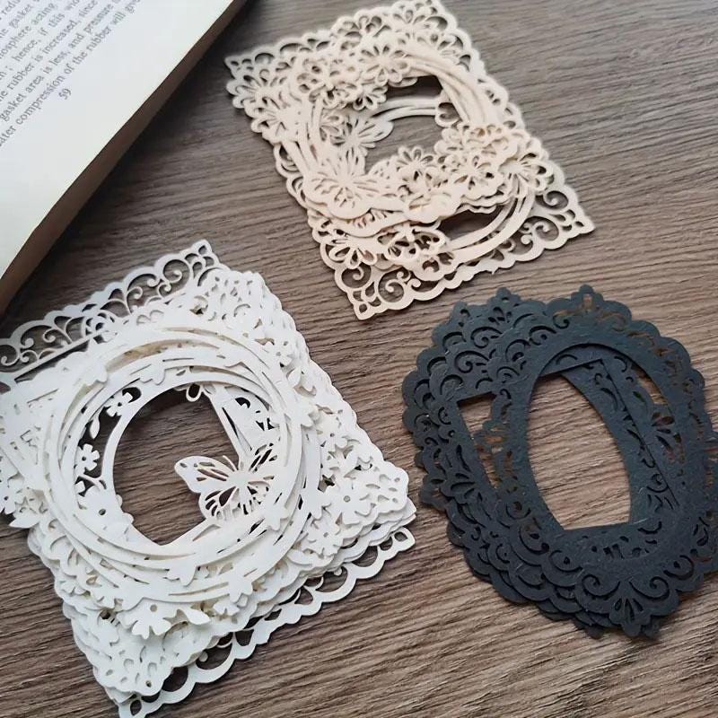 Lace Die Cut Frames Die Cut Frames Junk Journals Planners Scrapbooks ...