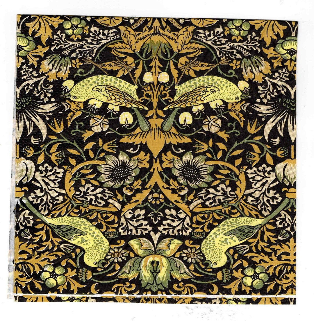 2pcs William Morris Design Napkins for Decoupage Paper Napkins ...