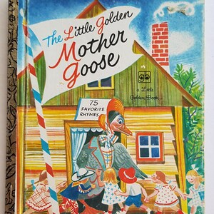 Little Golden Book Mother Goose Little Golden Book Vintage Children's ...