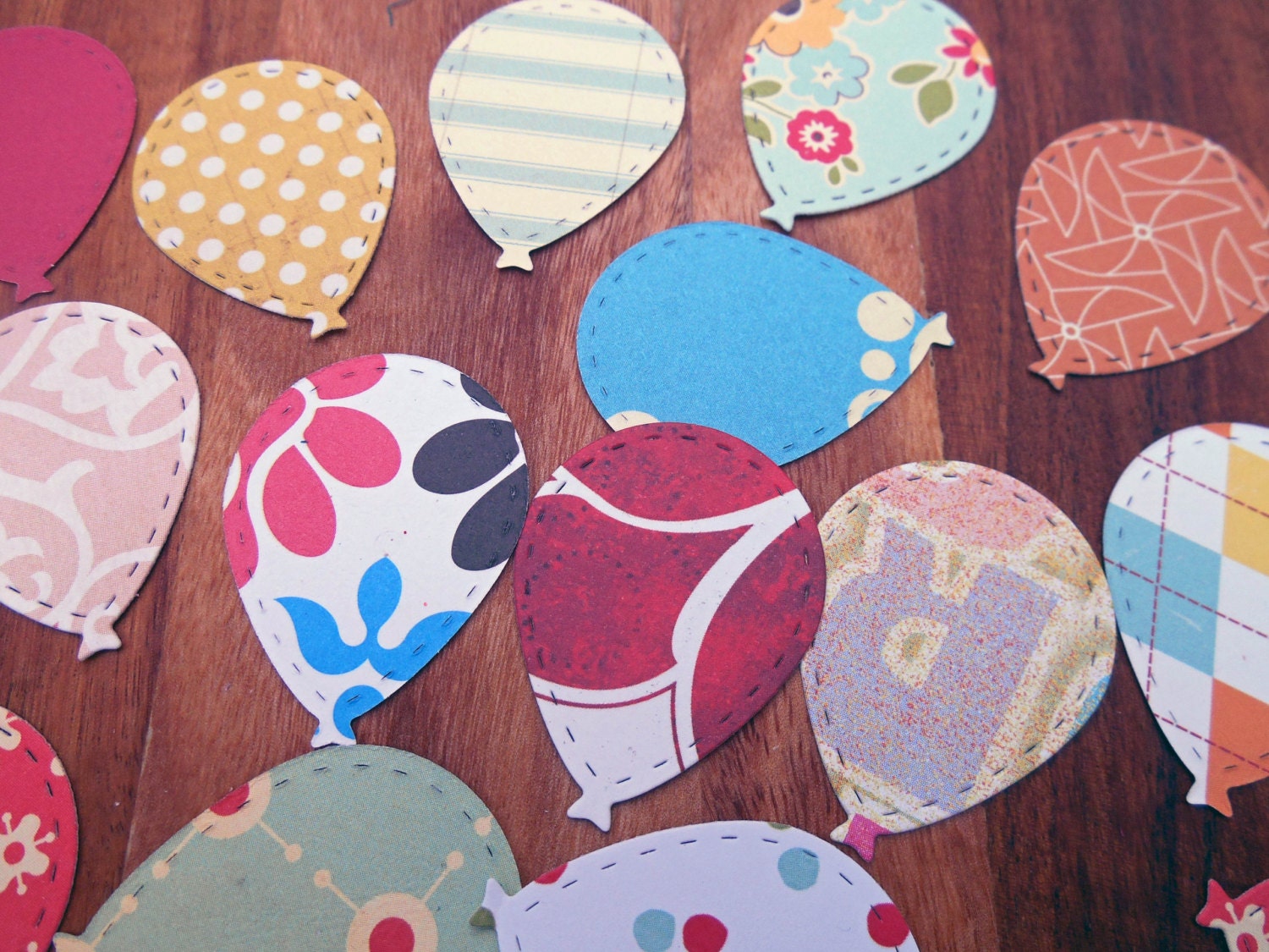 Handmade Diecut Balloon Embellishments Cards Scrapbooks | Etsy