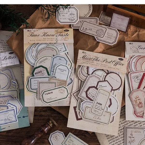 Ephemera Stickers - Etsy UK