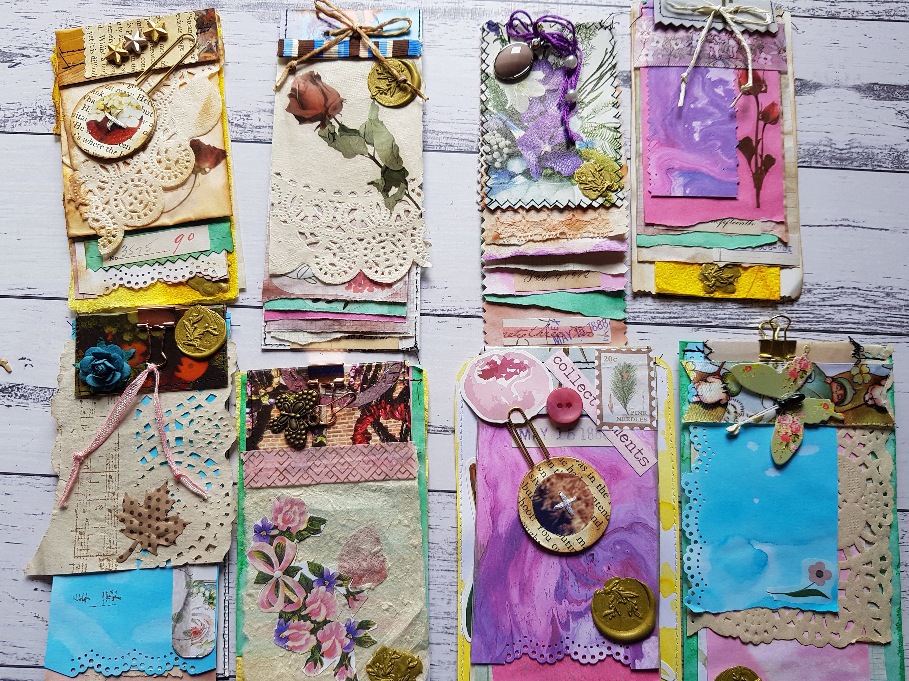 Snippet Booklets Journal Tucks Junk Journal Notebooks Scrappy Paper ...