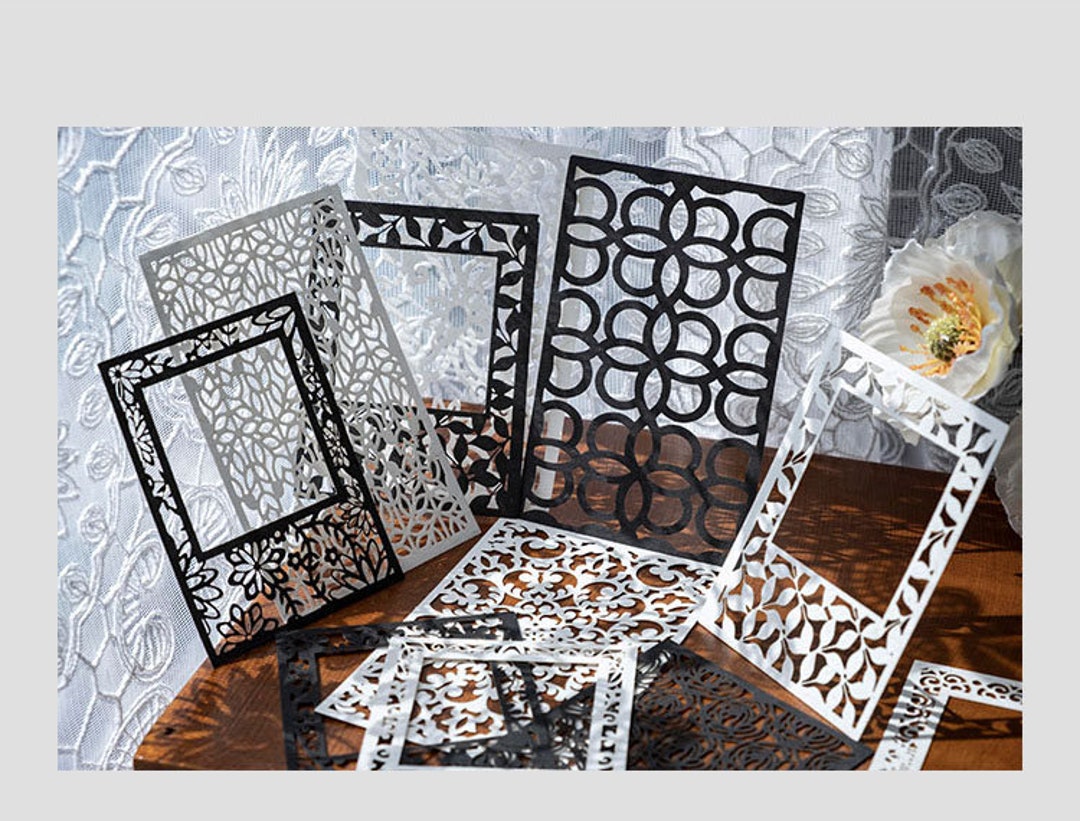 Lace Die Cut Card Panel Die Cut Junk Journal Planner Scrapbooks Vintage ...