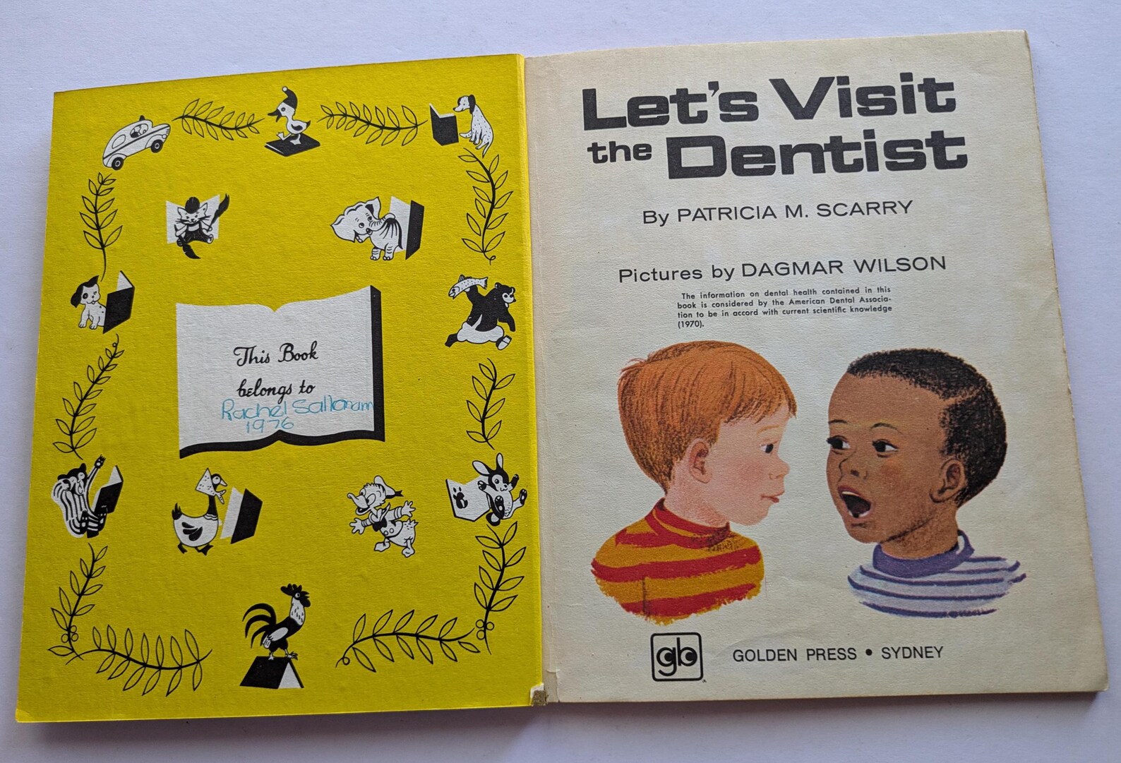 Little Golden Book Lets Visit the Dentist Hardcover Vintage Children's ...