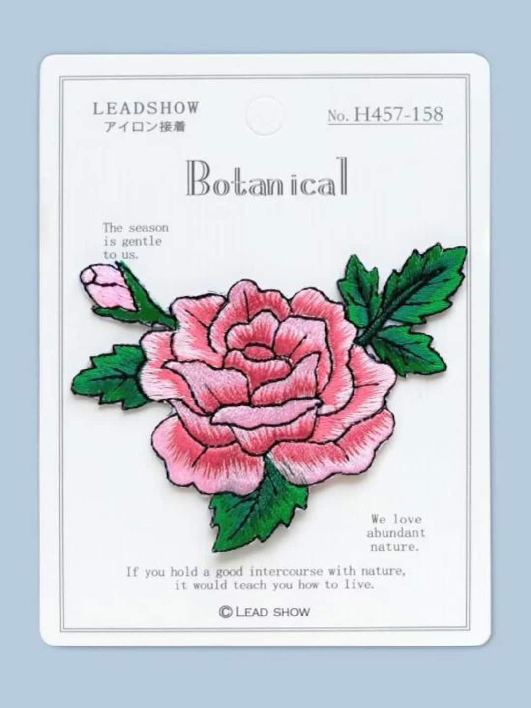 Rose Flower Iron on Sew on Patches Iron on Sew on Full Embroidered ...