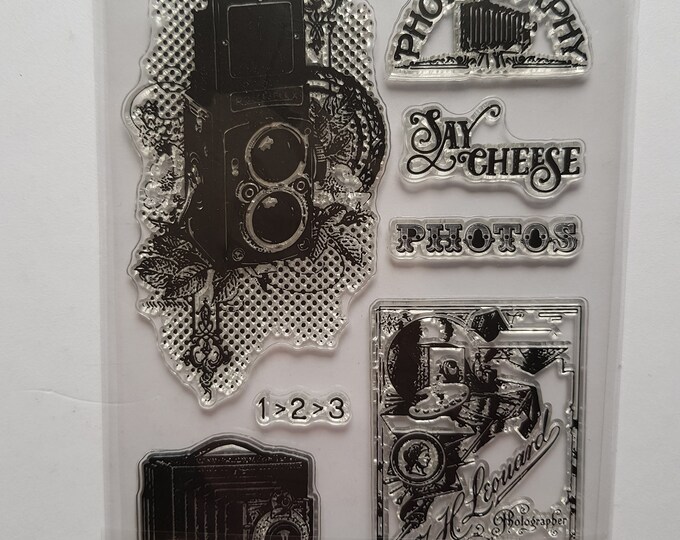 Vintage Camera Photography Clear Stamps Transparent Stamps Planner ...
