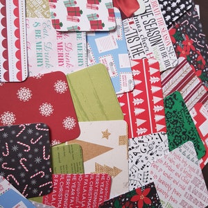 Rounded Corner Diecut 3" X 4" Christmas Patterned Paper Project Life ...