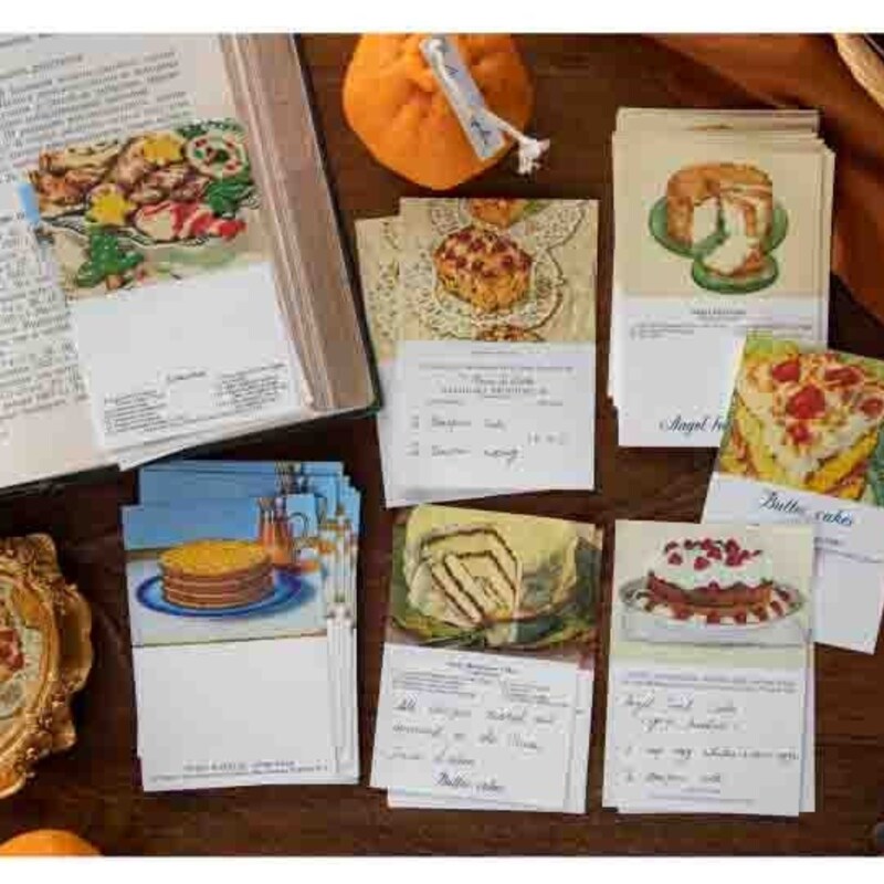 Retro Recipe Cards - Etsy