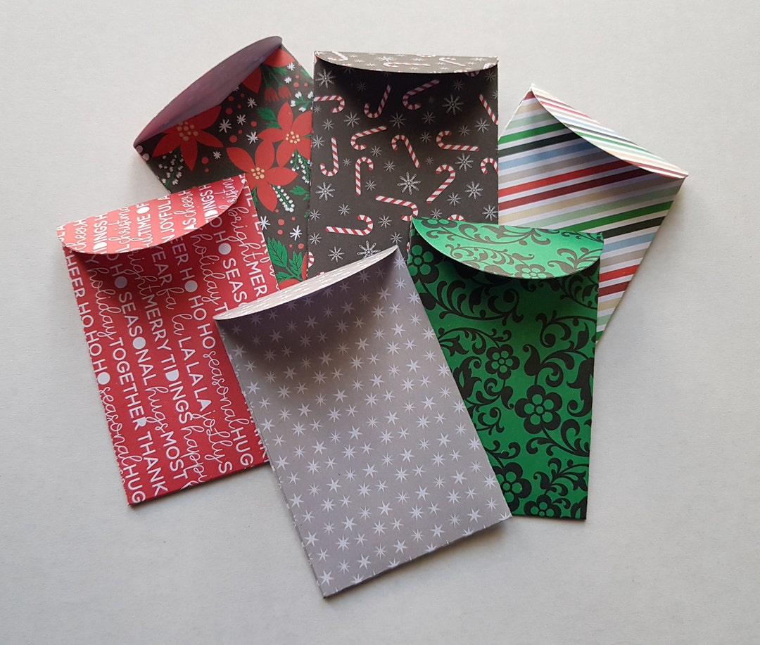 Christmas Mini Envelopes, Gift Card Envelopes, Journals, Planners ...