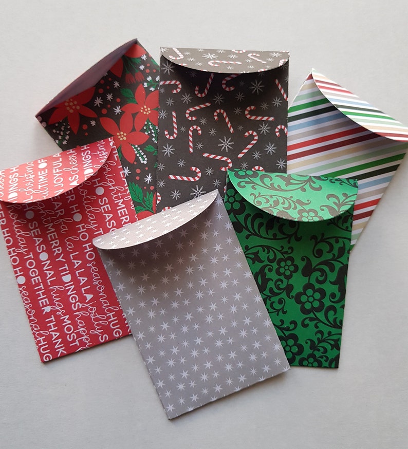 Christmas Mini Envelopes, Gift Card Envelopes, Journals, Planners ...