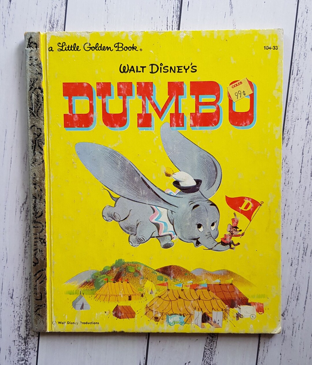 Dumbo by Walt Disney Little Golden Book Vintage Children's Book Vintage ...