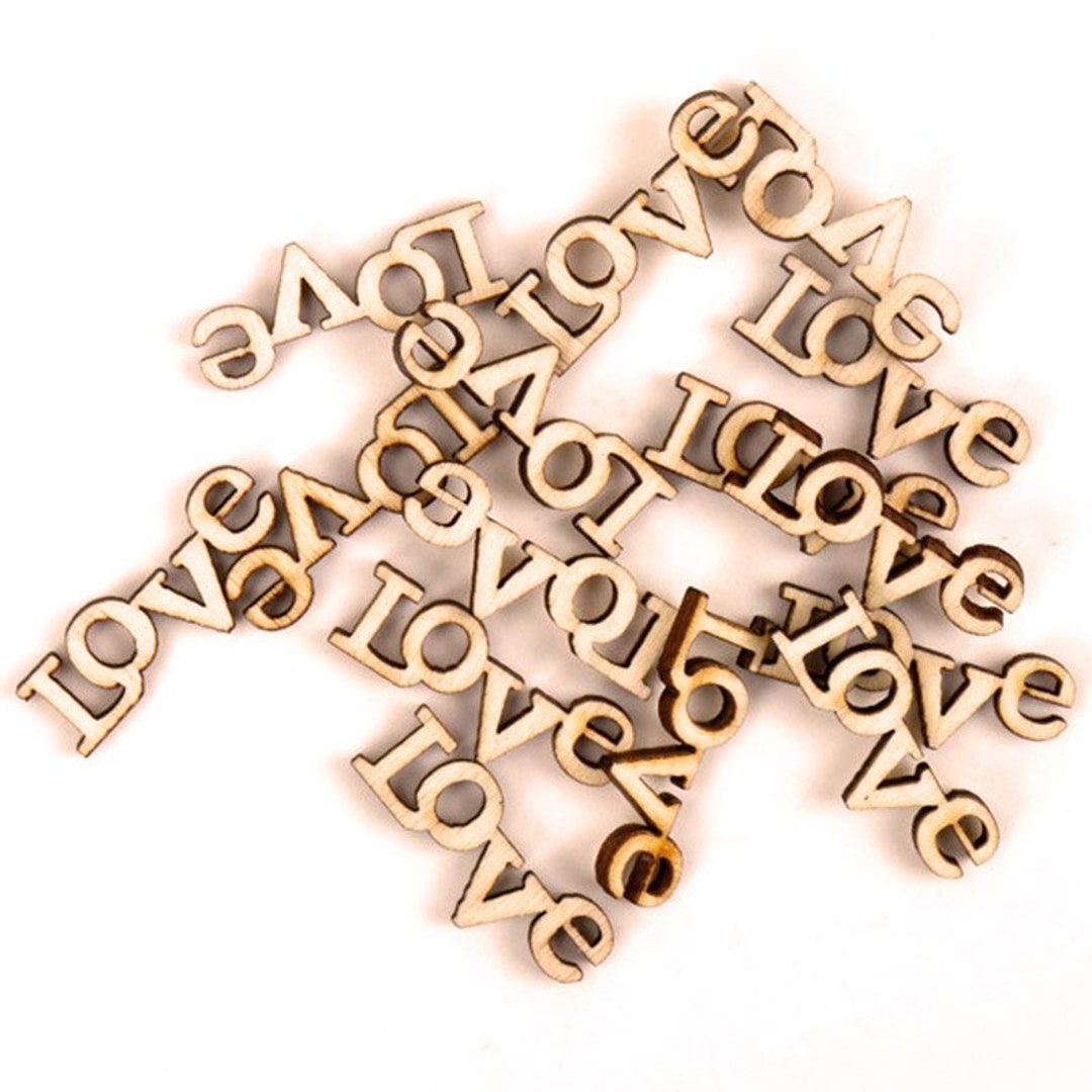 Love Wood Words Love Wood Veneer Shapes Scrapbooking Cardmaking Craft ...