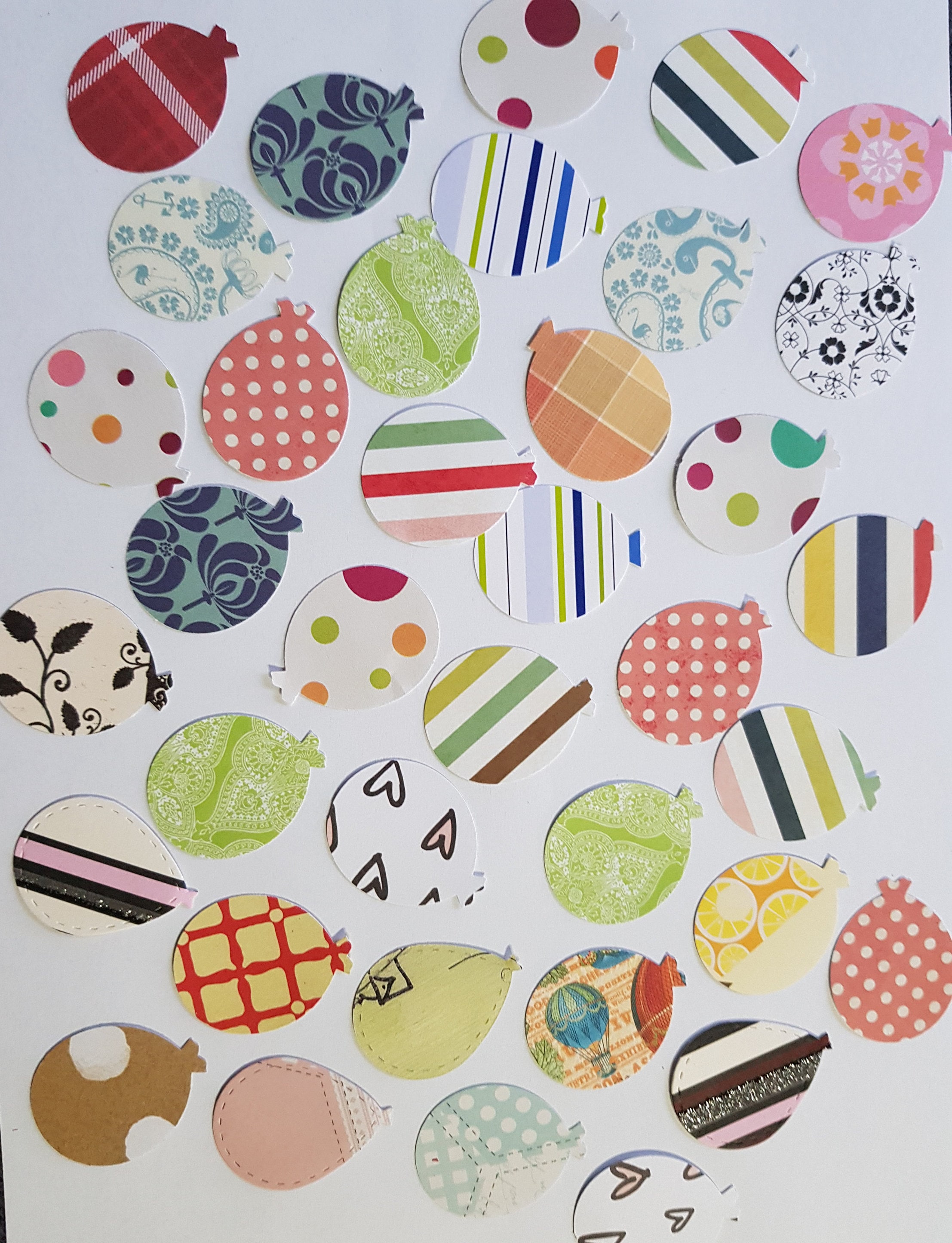 Handmade Diecut Balloon Embellishments Cards Scrapbooks | Etsy